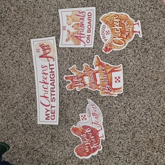 Other | New Farm Animal Stickers Bumper Stickers Chicken | Poshmark